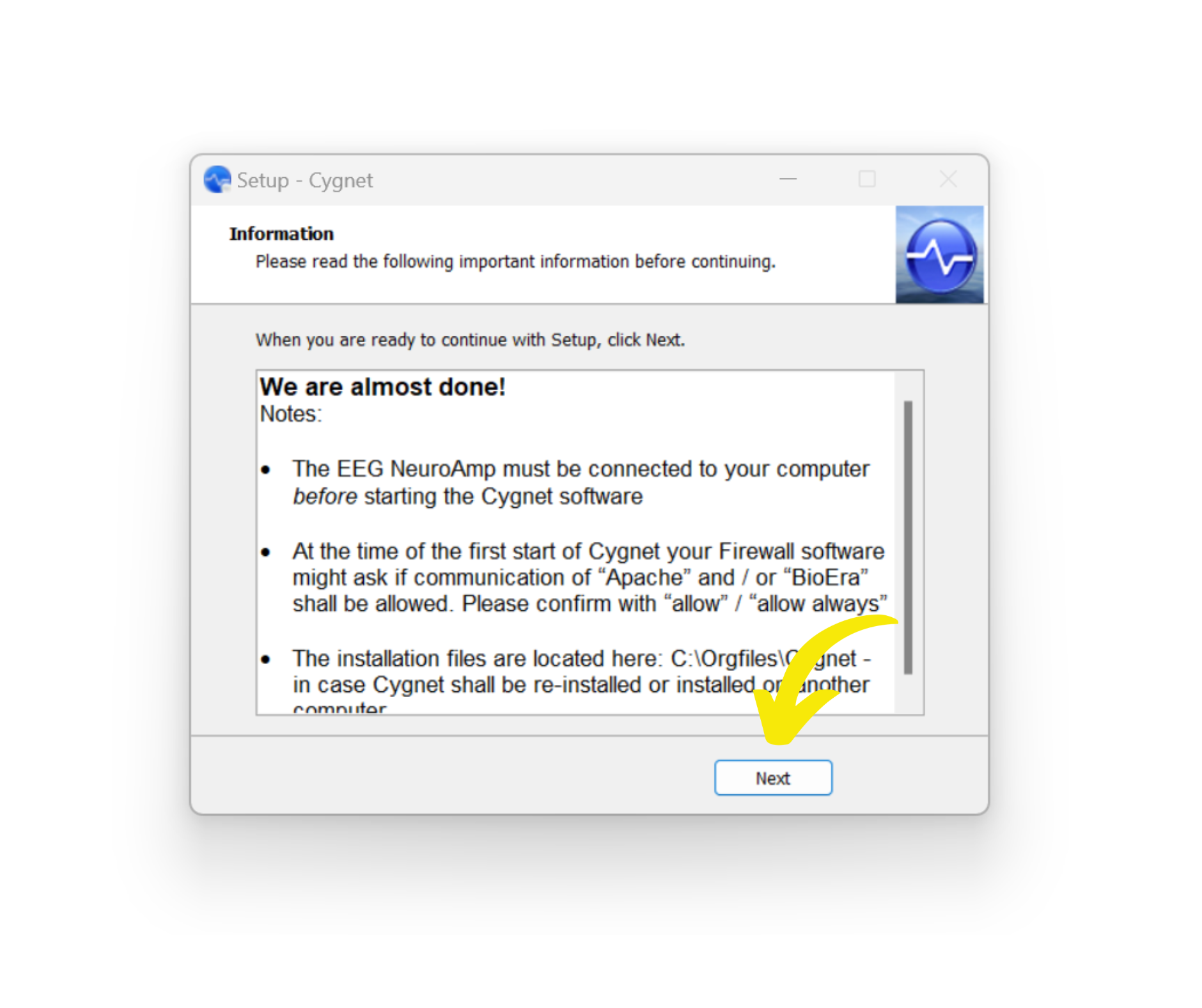 Cygnet Install | BEE Medic